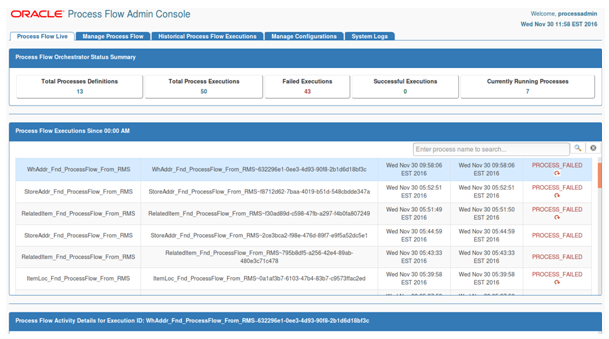 Appendix F: Process Flow UI Screenshots